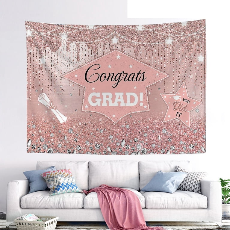 Pink Graduation Background Wallpaper