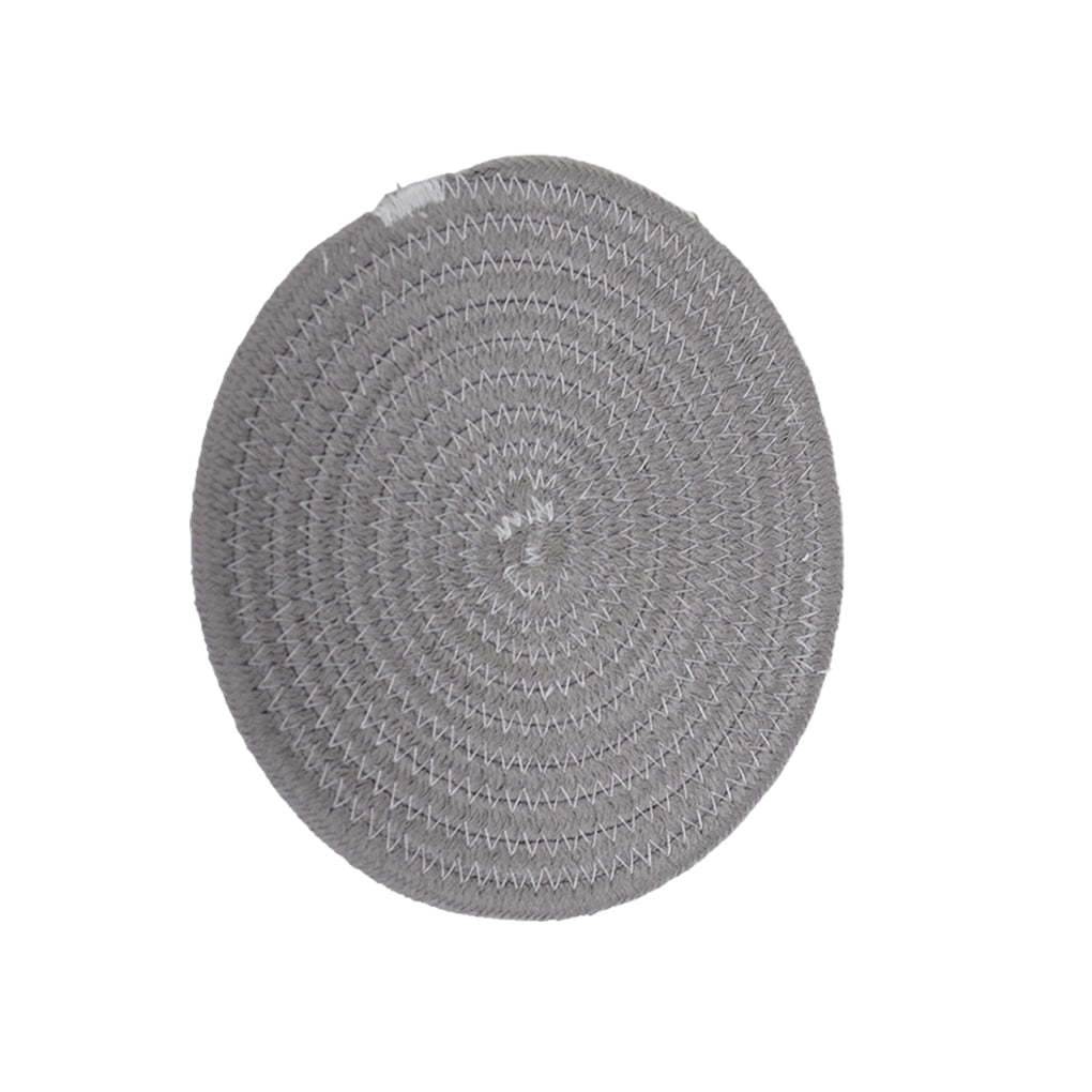 Linyer Woven Household Rounded Weaving Craft Coasters Desk Drink Pad ...