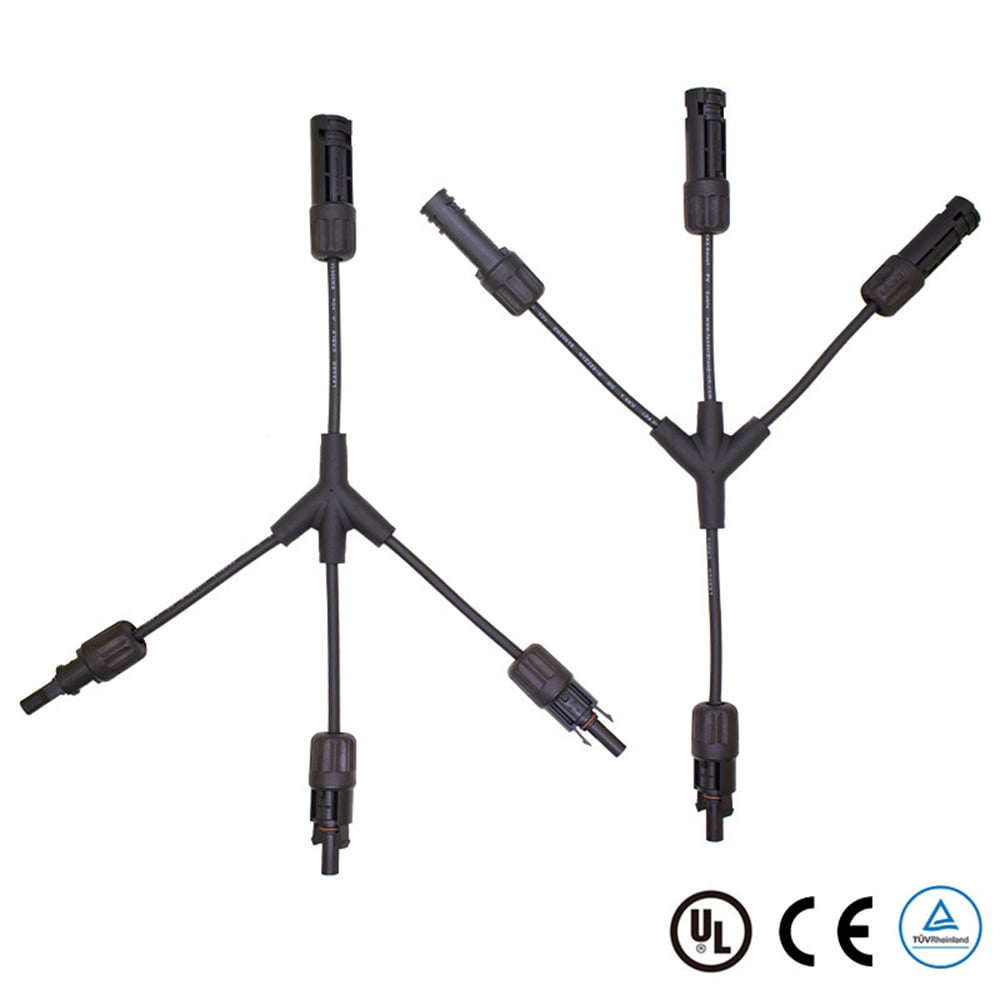 Buy Four-Way Three-Turn One Photovoltaic Connector Male And Female AC ...