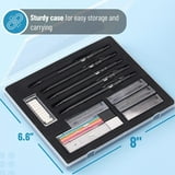 Mr. Pen- Black Mechanical Pencil Set 0.3, 0.5, 0.7, 0.9, 2mm with ...