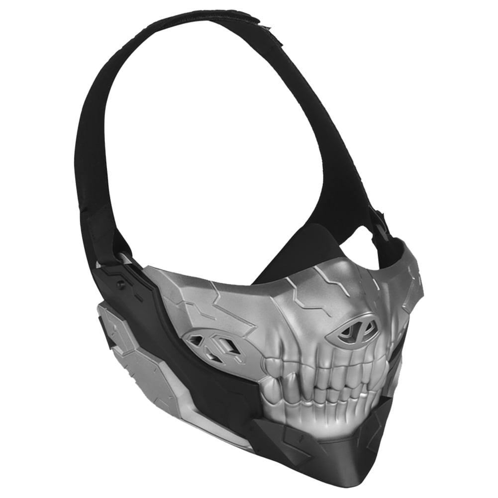 Halloween Fangs Mask Half Face Combat Airsoft Skull Malf Protection ...