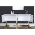 Meridian Furniture Beth Solid Wood Sideboard/Buffet in White Lacquer ...