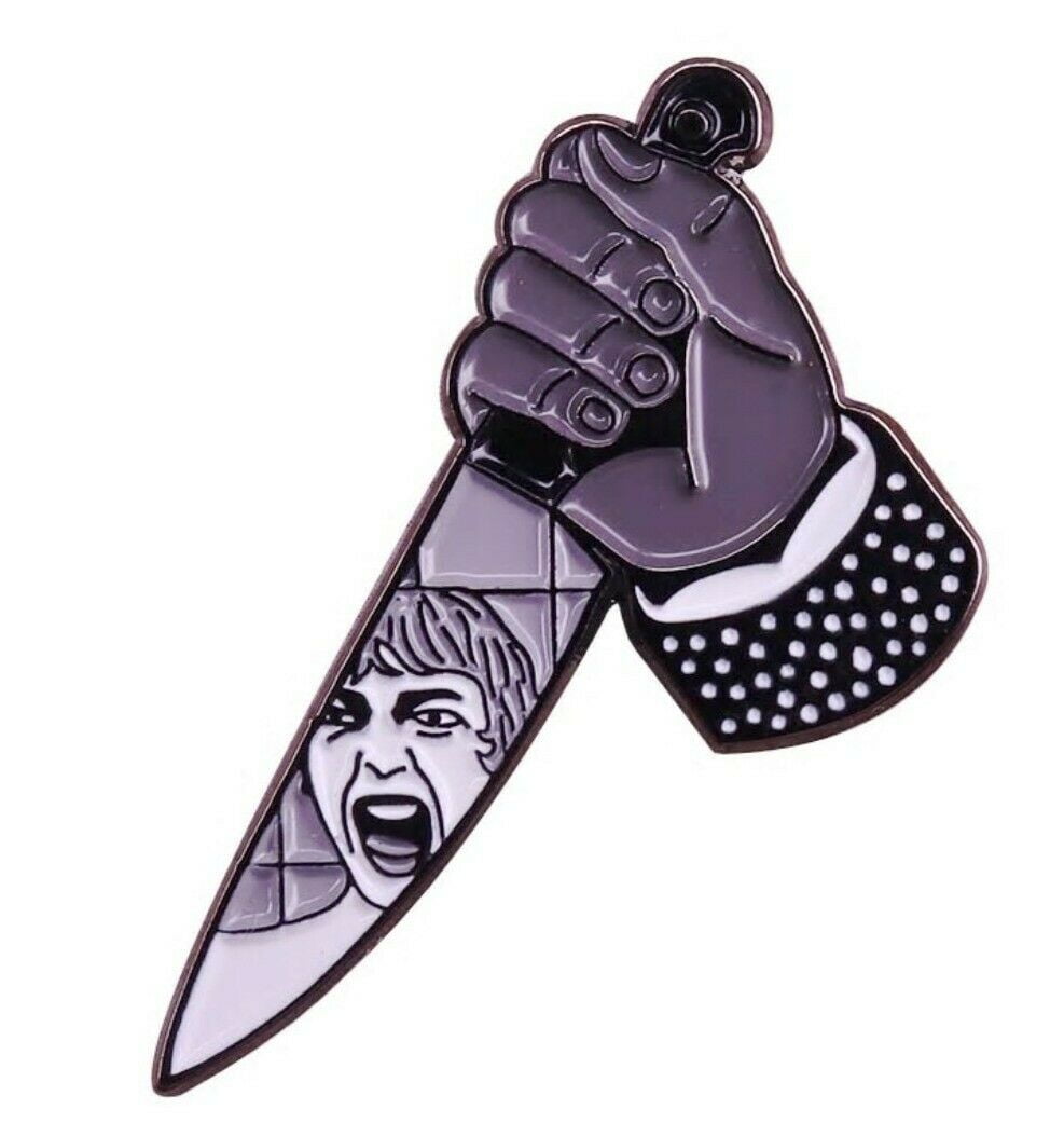 Psycho Classic Horror Shower Scene 1 Inch Tall Enamel Metal Pin ...
