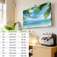 Beach Ocean Waves TV Dust Cover,Stretchable TV Screen Desktop Computer ...