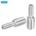 BDKWID-M6x15mm to M10x15mm Double End Threaded Stud Screw Bolt, 10 Pack ...
