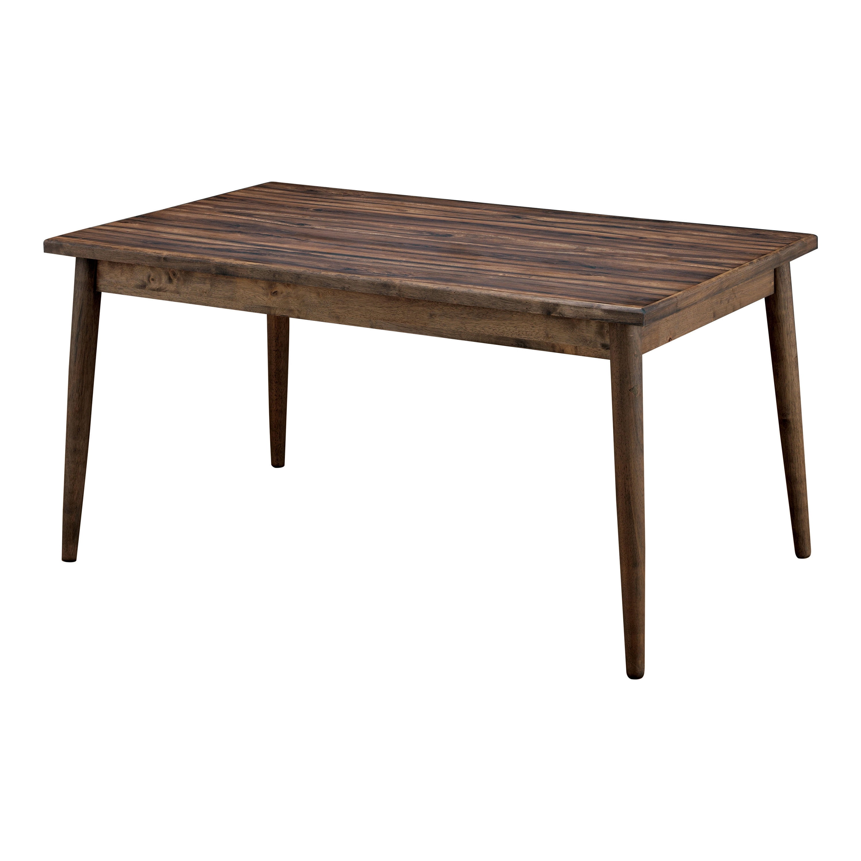 Flott Rustic Wood Rectangle Dining Table, Natural Tone - Walmart.com