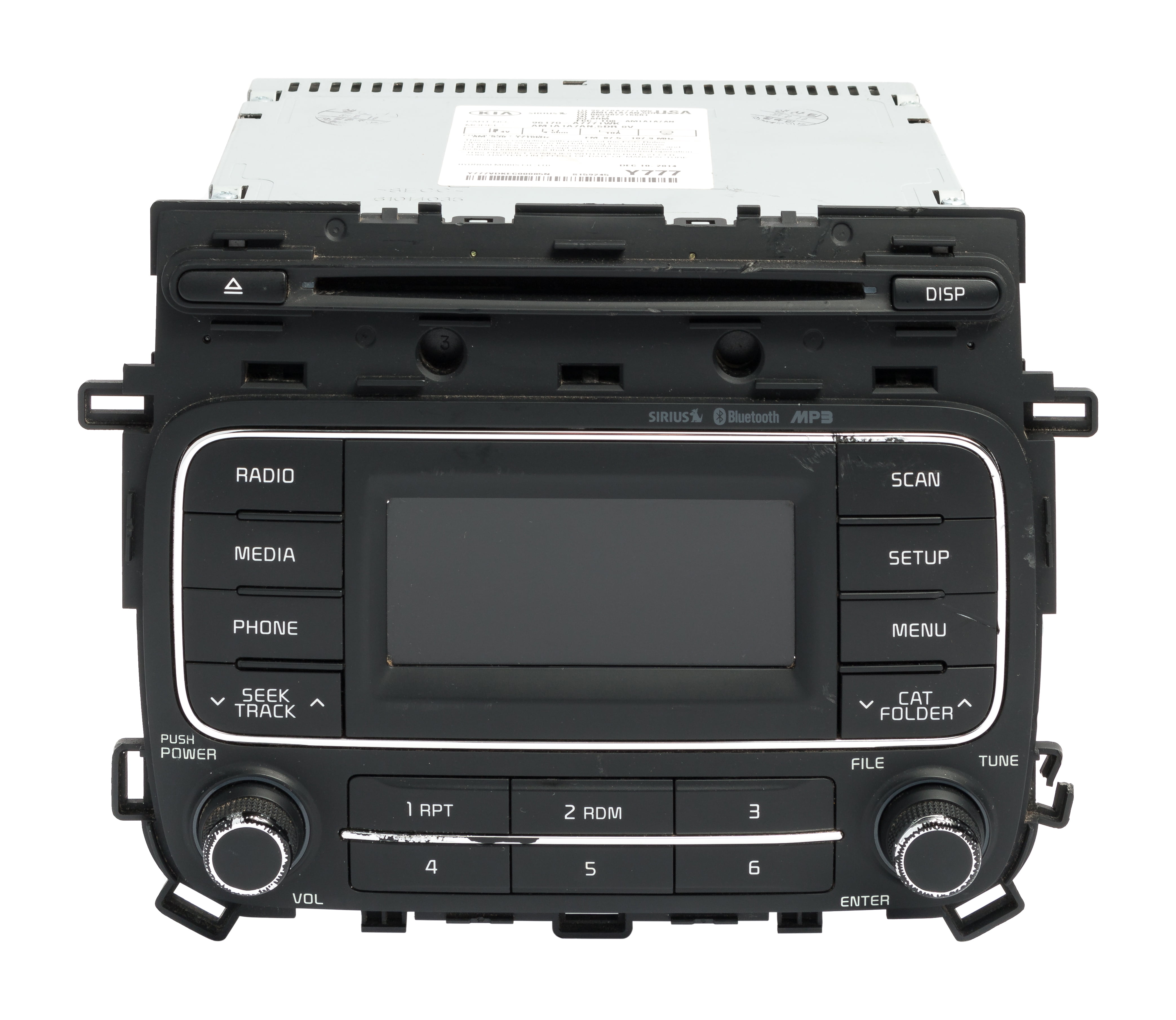 Restored 2014-16 Kia Forte AM FM Sirius MP3 Bluetooth Single-Disc CD ...