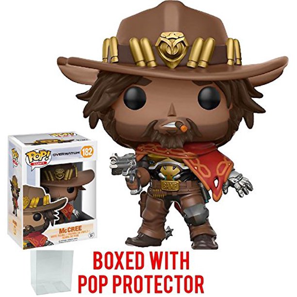 Funko Pop! Games: Overwatch Action Figure - McCree Bundled with Box ...