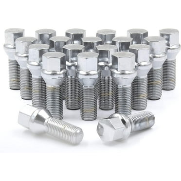 Wheel Accessories Parts Set of 20 Chrome 14x1.5 Lug Bolts Locking ...