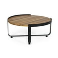 Free Shipping! Mayson Outdoor Modern Industrial Acacia Wood Coffee ...