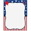 American Flag Patriotic Letter Papers, Set of 25 - Printing Sheets, 8 1 ...
