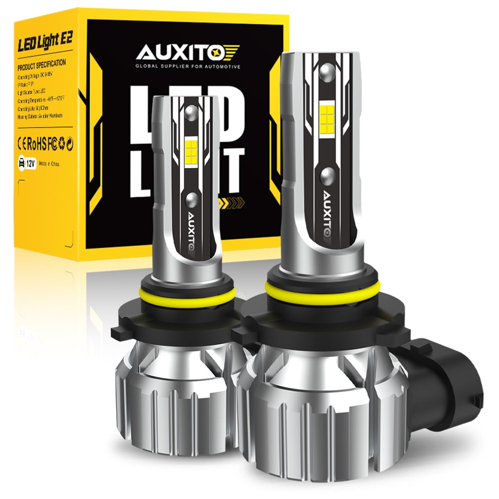 AUXITO 9005 LED Bulbs 6000K White for High Beam, 400% Brighter HB3 LED ...