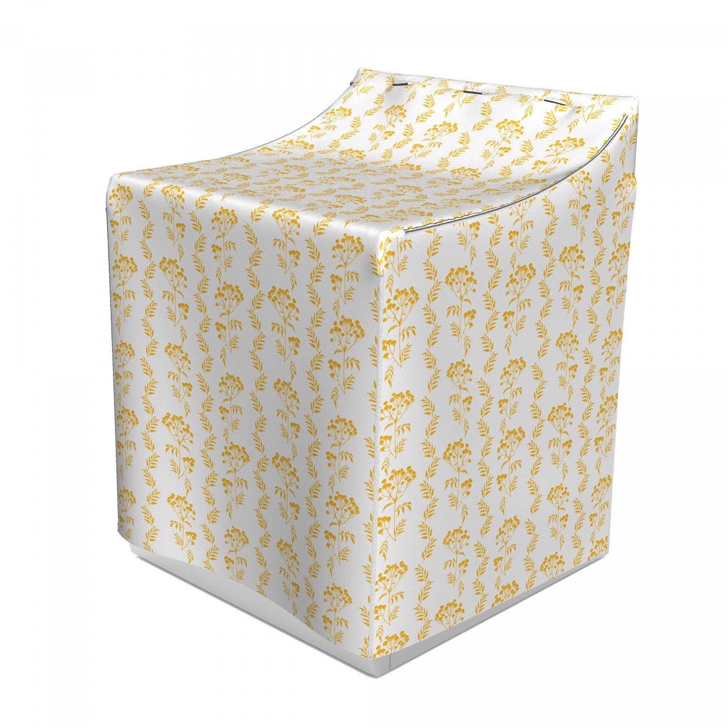 Botanical Washer Cover, Autumn Time Leafy Branches with Tansy Flowers ...