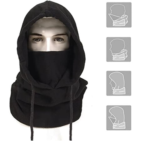 Xizioo Tactical Heavyweight Balaclava Outdoor Sports Mask，The length of ...