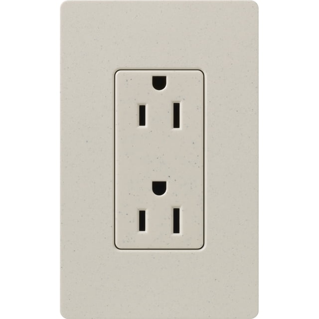 Lutron Car-15H Claro 15 Ampere 125 Volt Designer Two Outlet Duplex ...