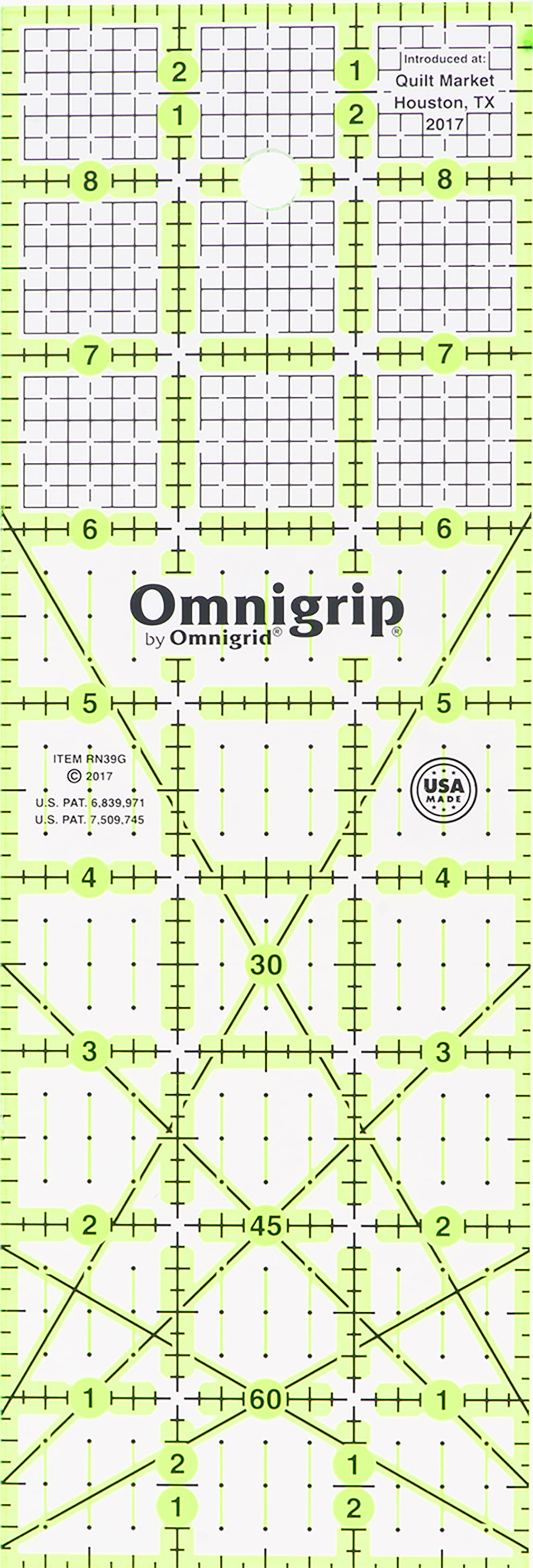 Omnigrip By Omnigrid Non-Slip Ruler 3"X9"- - Walmart.com