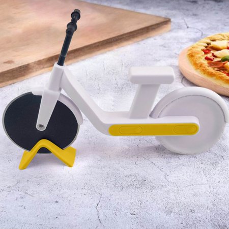 matoen Bike Style Stainless Steel Pizza Cutter Bicycle Chopper Cutting ...