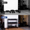 3-Tier Adjustable Dumbbell Rack ，Weight Storage Stand Holder for ...
