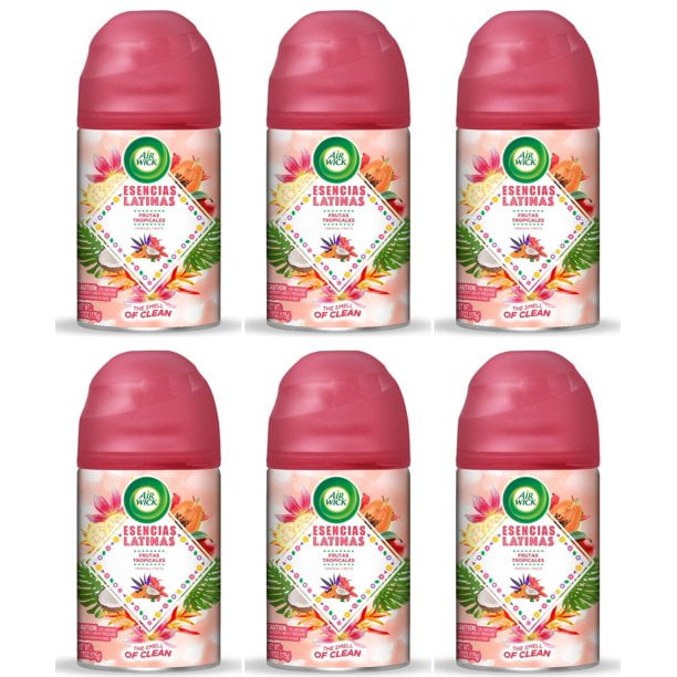 Air Wick Pure Freshmatic 6 Refills Automatic Spray, Tropical Fruit, Air ...