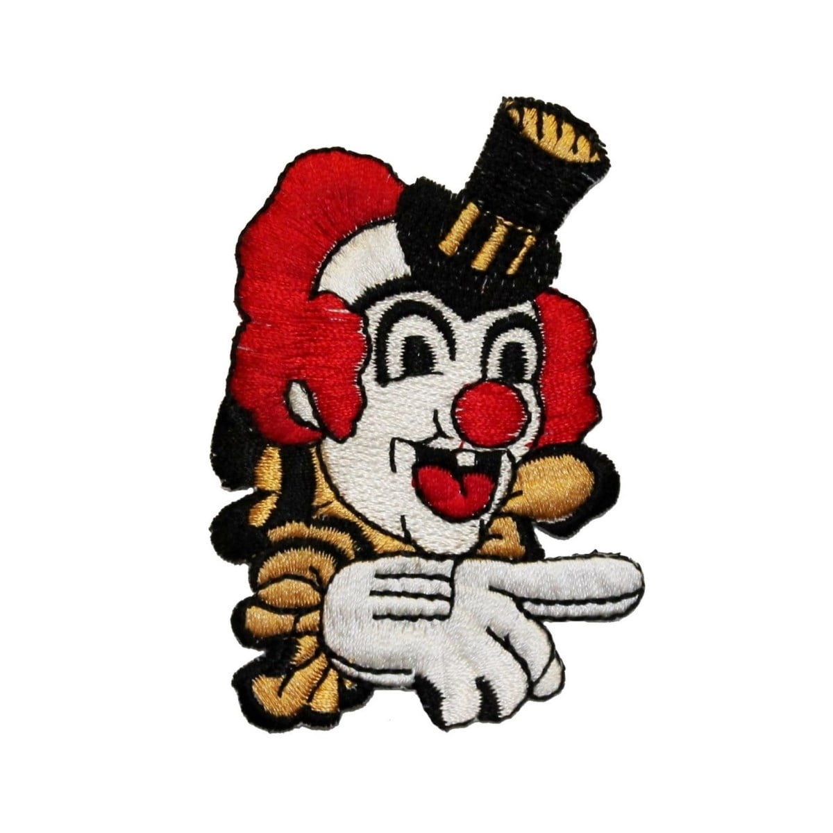 ID 0121 Circus Clown Patch Smiling Pointing Laugh Embroidered Iron On ...