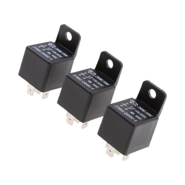 3 Pieces Heavy Duty 24V 40AMP Auto 5 Pin 5 Car Van 40A 5 Pin Boat ...