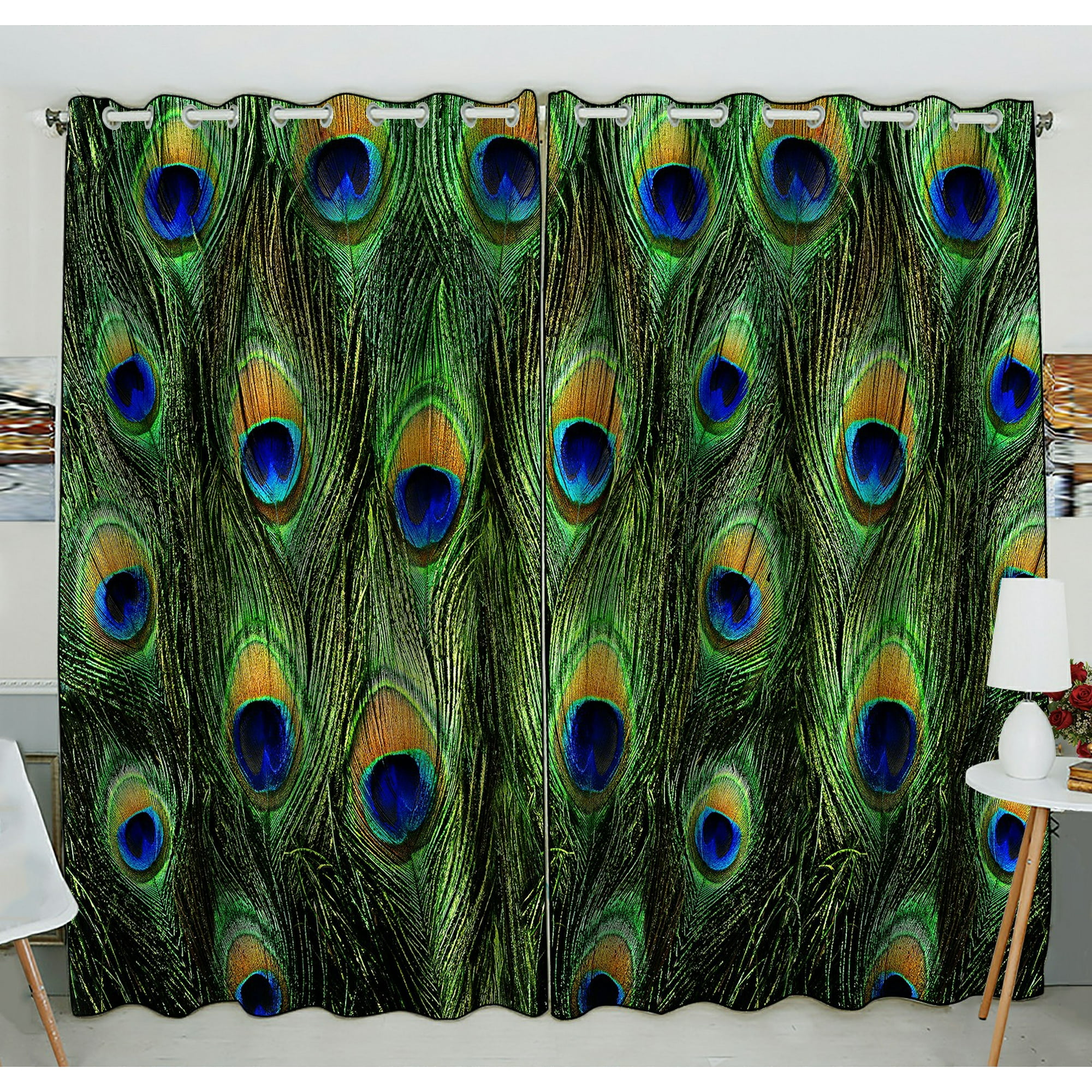 Click here for Erehome Male Peacock Stunning Tail Feathers Blacko... prices