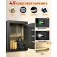 BESAFETY 4.5 Cuft Large Safe Box, Home Safe Security Box With Fireproof ...