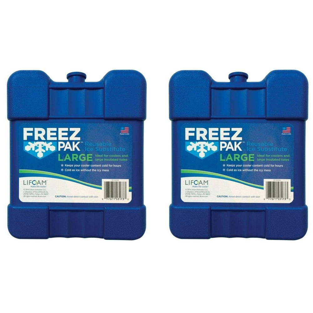 Freez Pak Large Reusable Ice Pack Large - Pack of 2 - Walmart.com ...