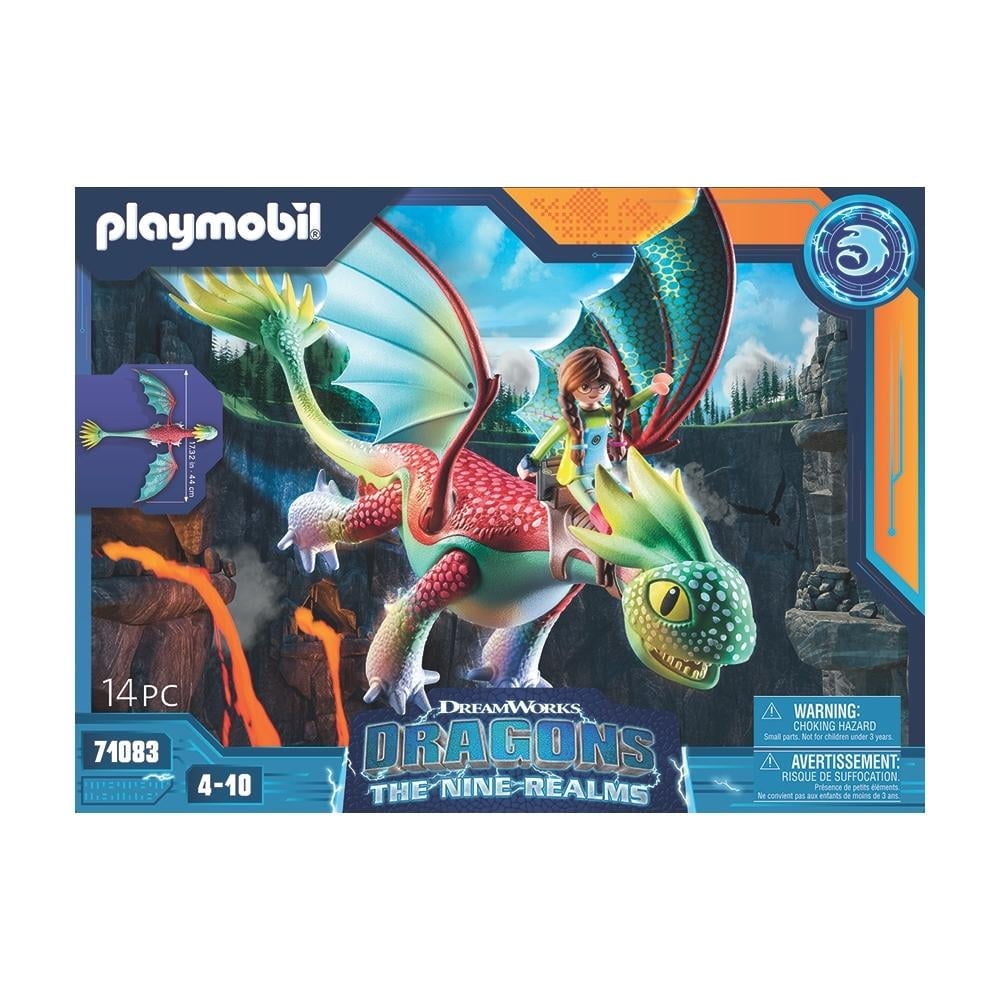 Set de Juego Playmobil Dragons: Nine Realms Feathers & Alex 14 Piezas ...