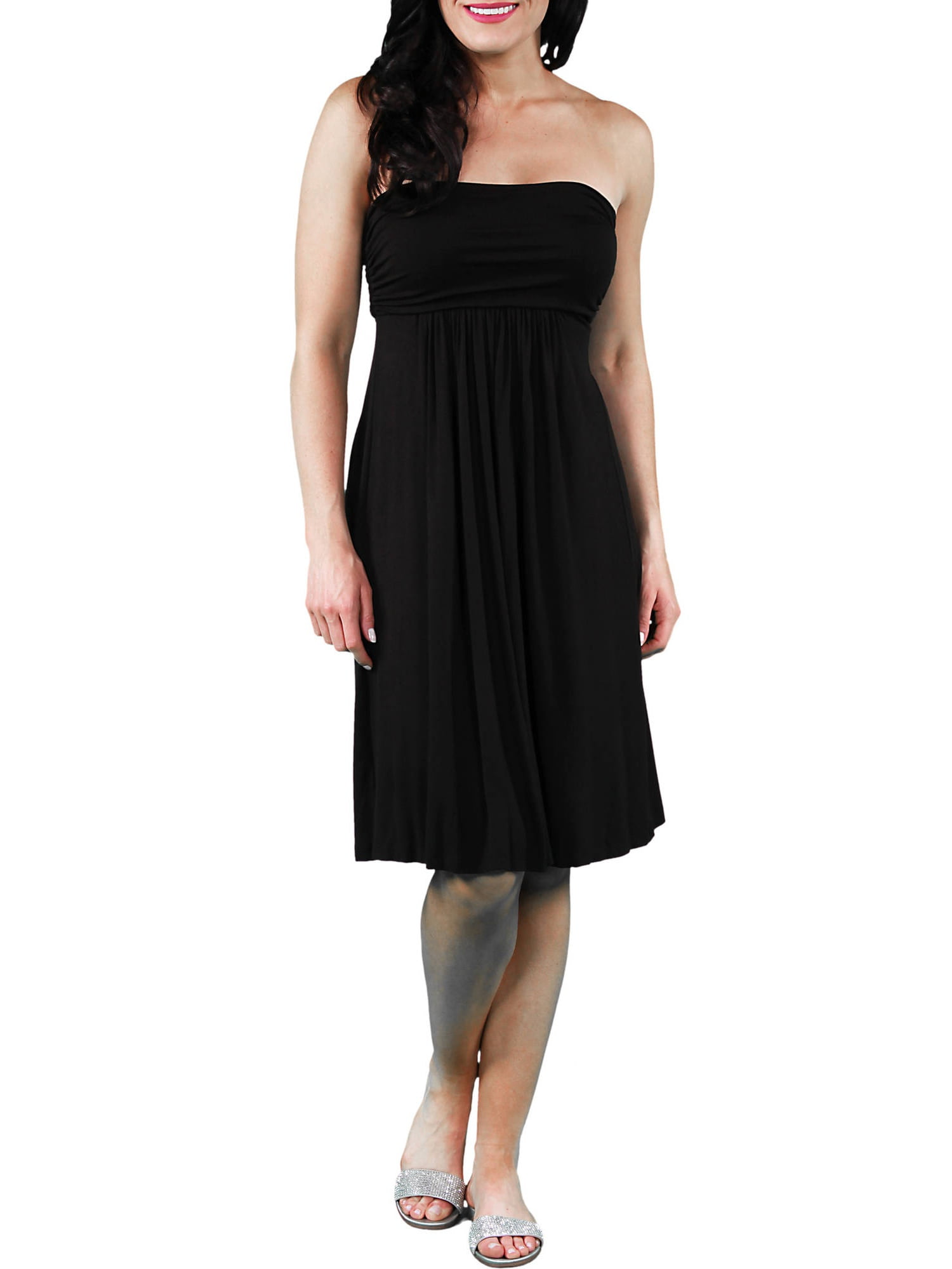 Women's Strapless Dress - Walmart.com