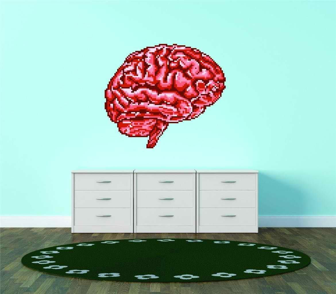 Design With Vinyl Artwork Science Brain Grey Matter Process Information ...