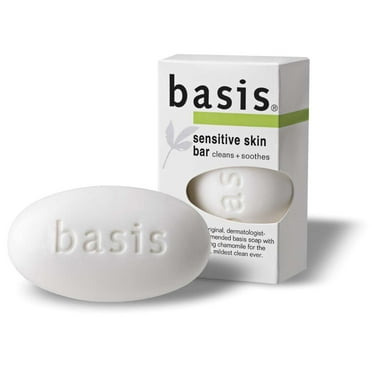 Basis Gentle Face & Body Bar Soap, Fragrance-Free Moisturizer for Dry ...