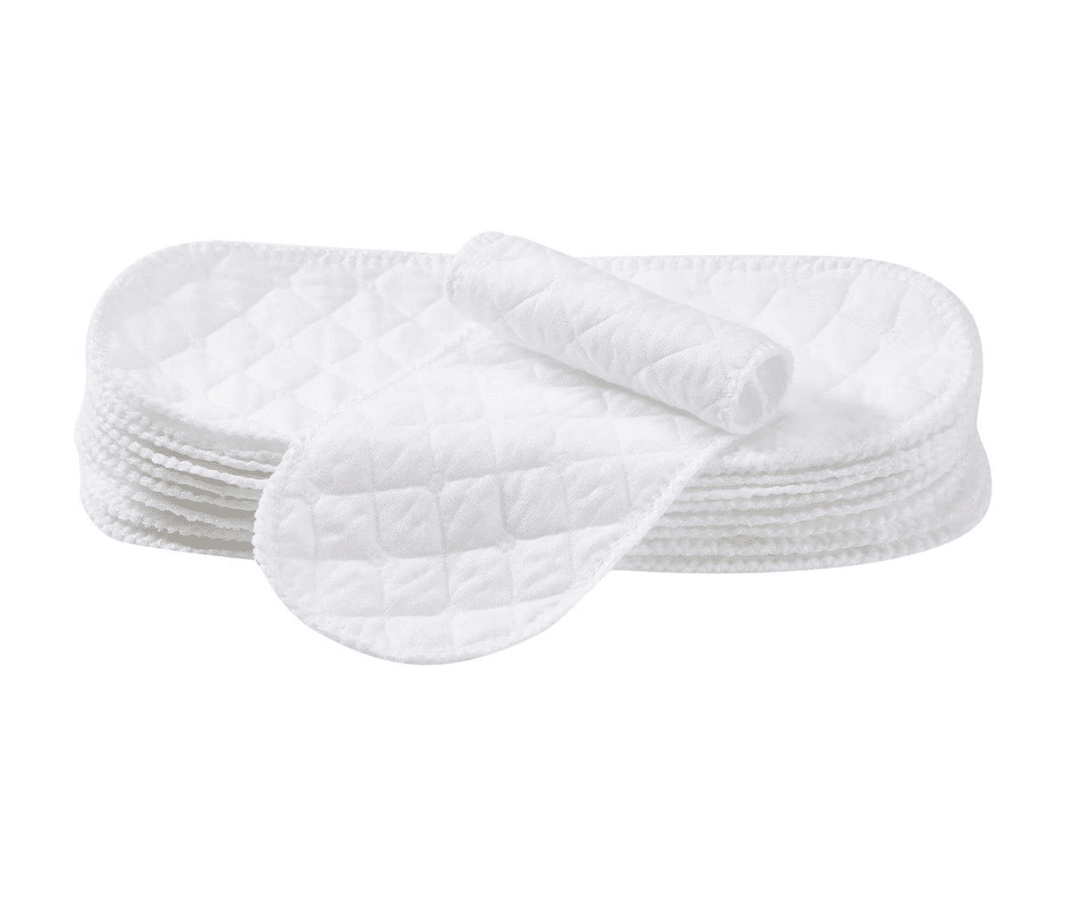 Happon 3-Layers Cotton Diaper, Set of 10 Reusable Solid Casual Infant ...