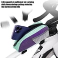 1. Bike Top Tube Bag, Zipper Closure Front Frame Storage for Cycling ...