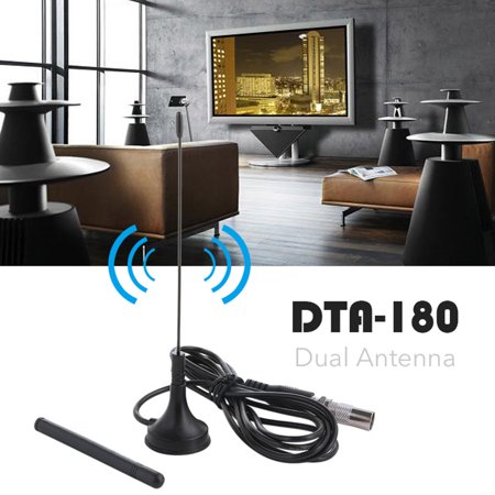 Digital Indoor TV Dual Antenna DVB-T Antena HDTV Aerial Booster Antenna ...