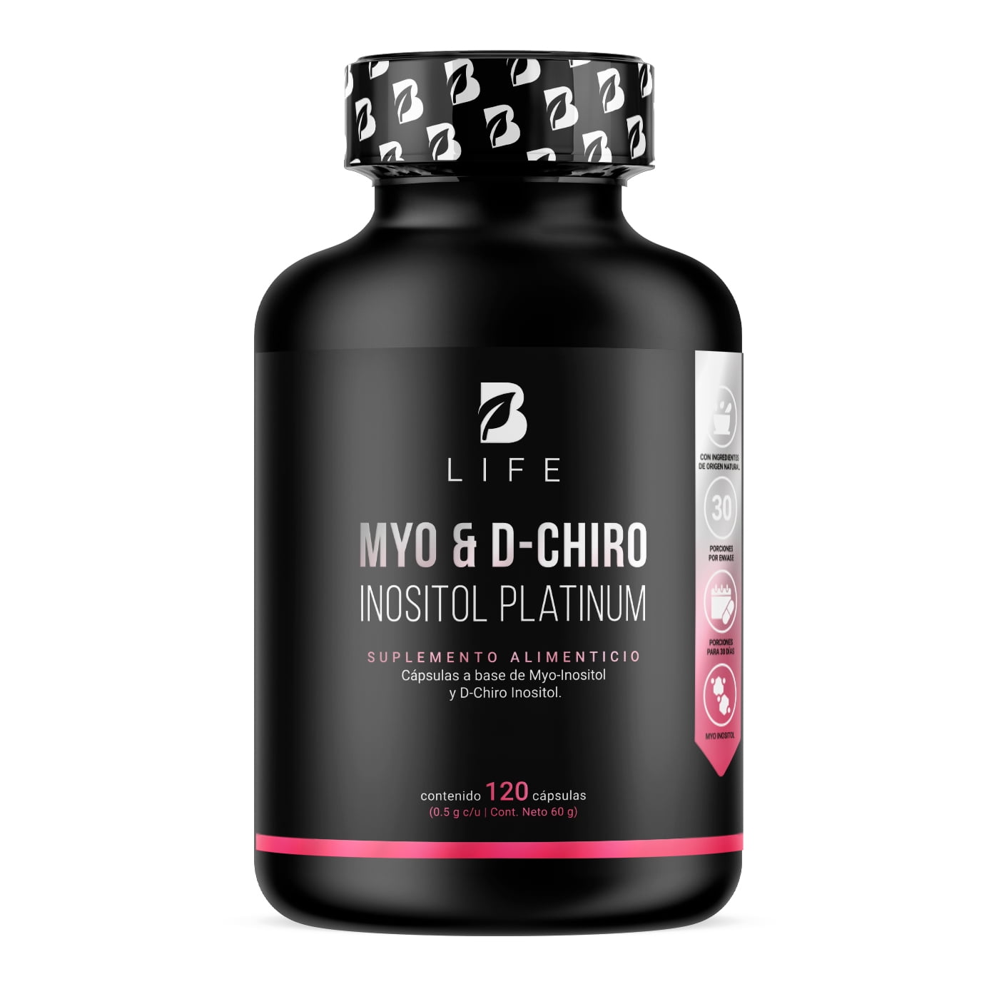 Inositol 120 Cápsulas B Life Myo & D-Chiro Inositol Platinum Blend | Walmart en línea