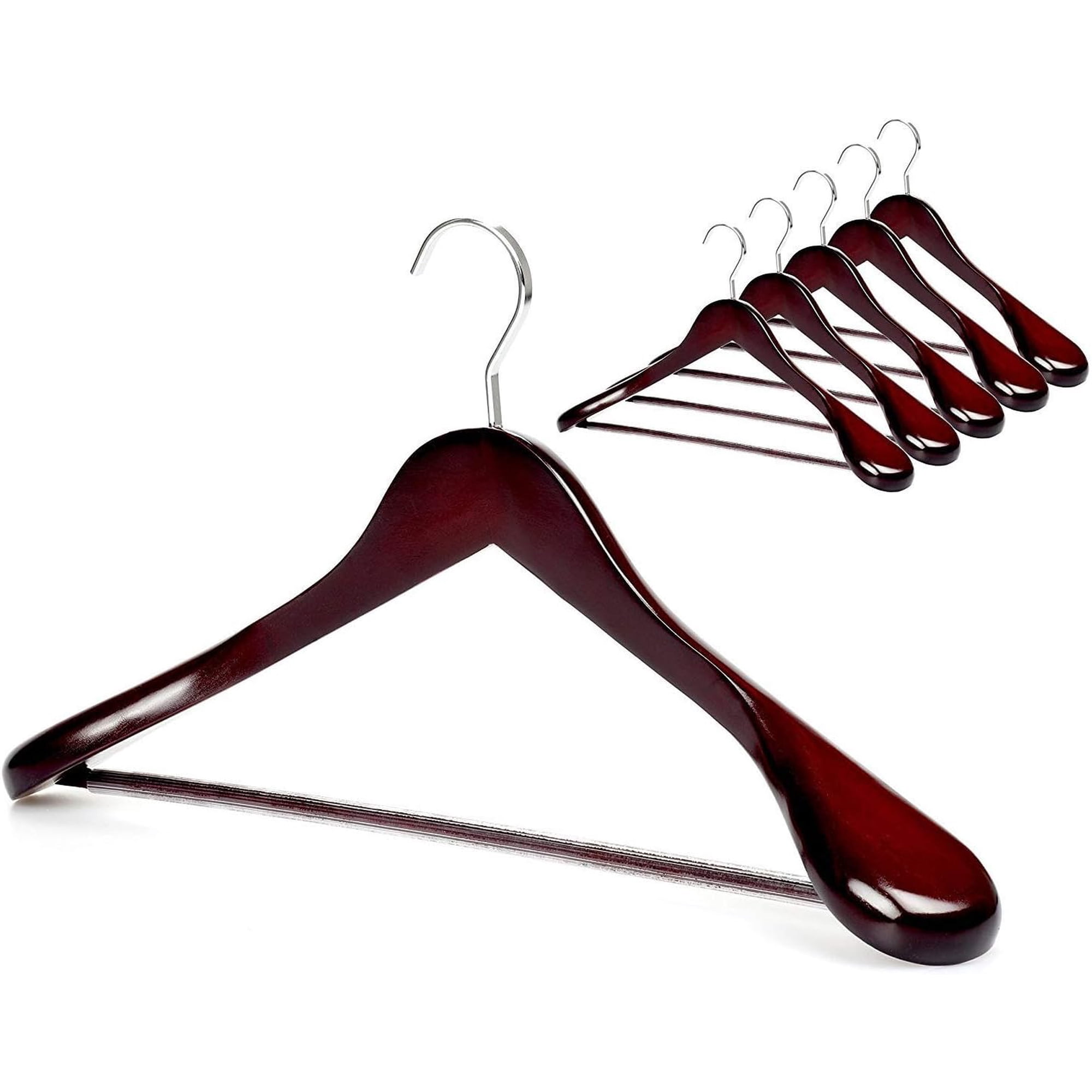 Click here for Nobrand Set Of Luxury Natural Wooden Coat Hangers... prices