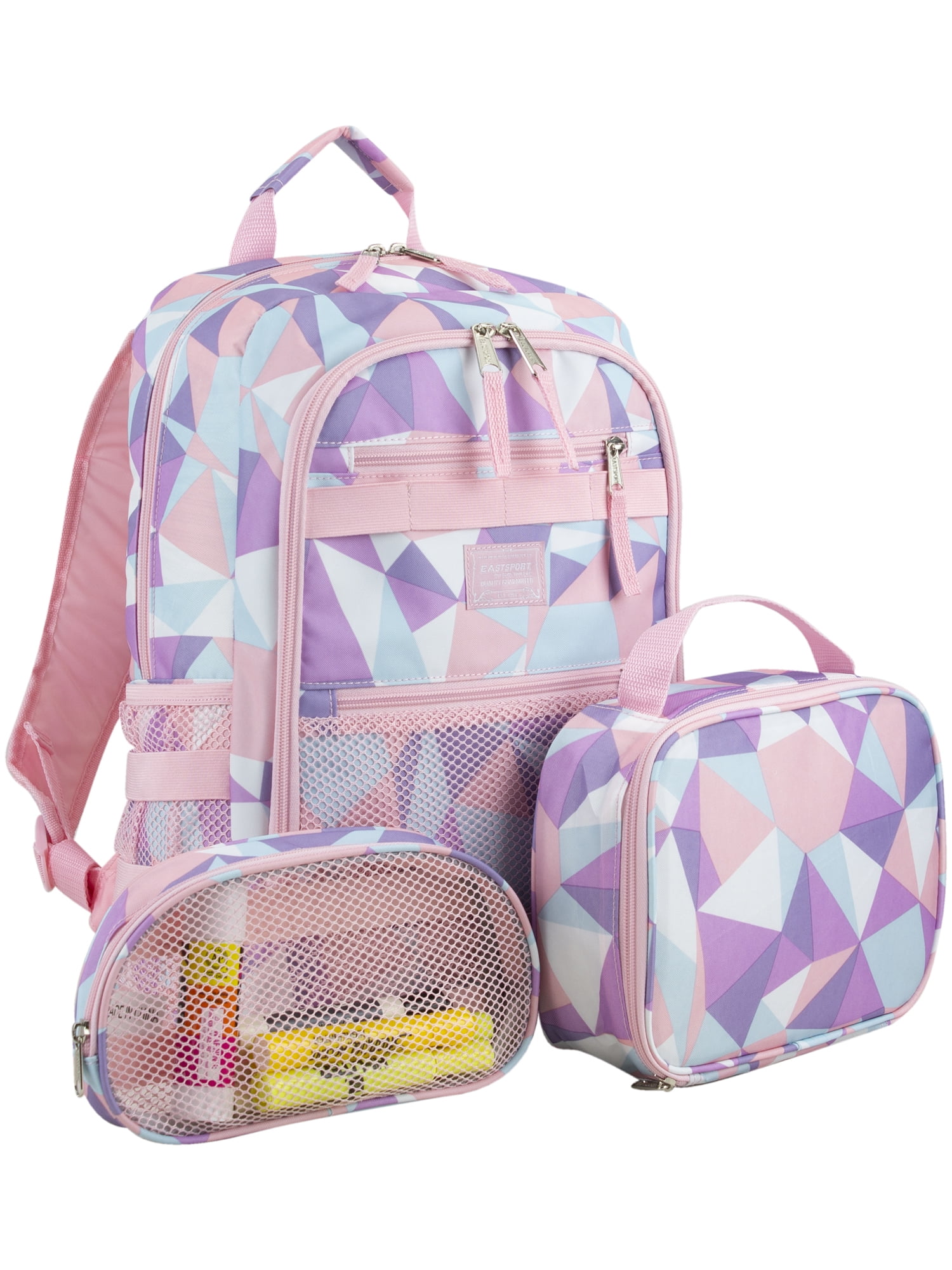 Eastsport Unisex 3-Piece Combo Backpack with Lunch Box and Pouch ...