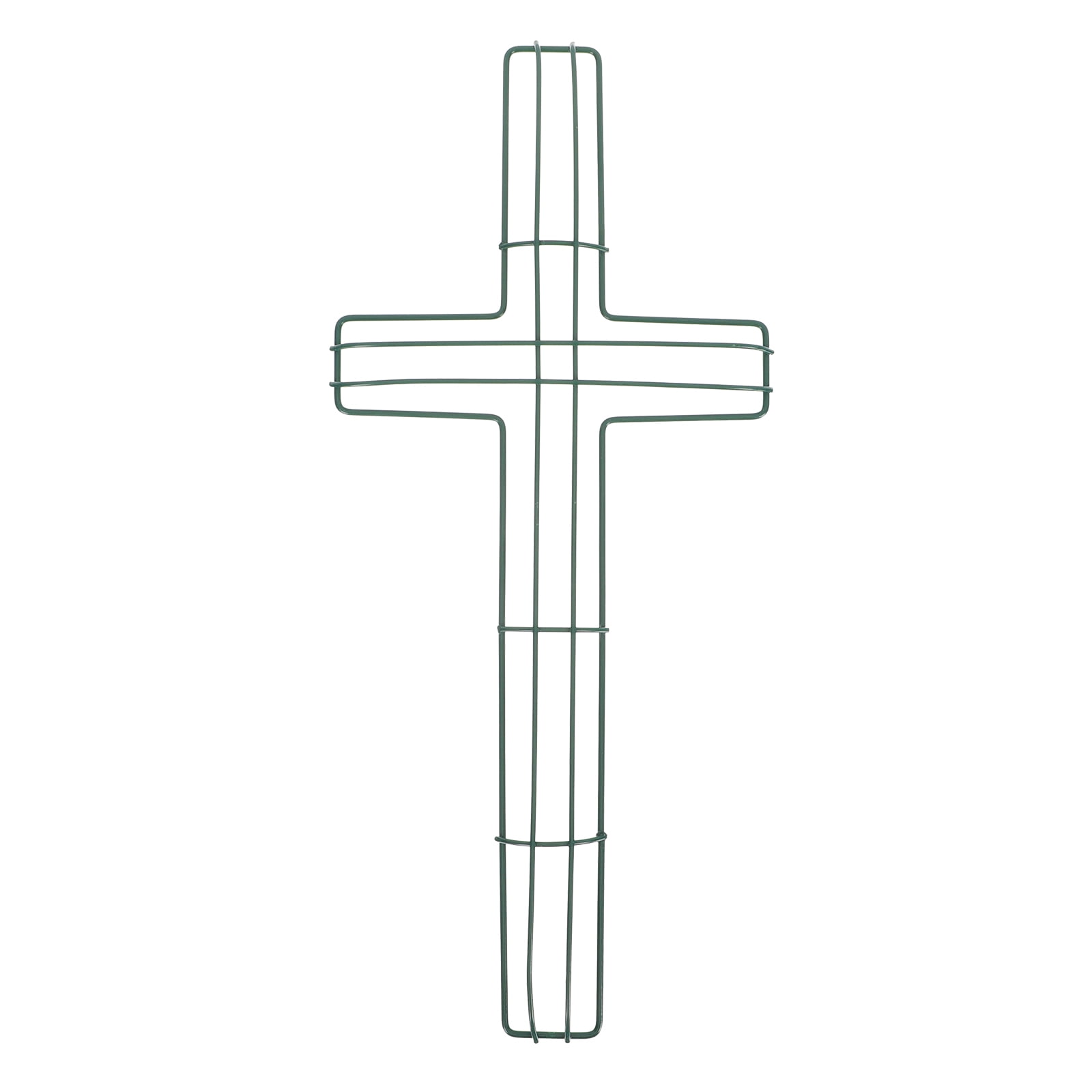 Frcolor Wreath Form Cross Metal Frame Ring Wire Making Church Frames ...