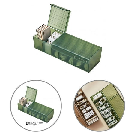 Dust-proof Cable Management Box Strong Load-bearing PP 7 Grids Tidy ...