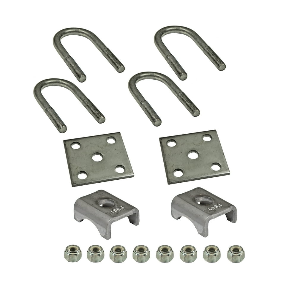 Trailer Axle U-Bolt Mounting Kit For 2,200 lb Axles with 1-3/4 Inch ...
