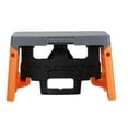 Cosco 1 Step Molded Folding Step Stool, Type 1A, Black, Orange and Gray ...