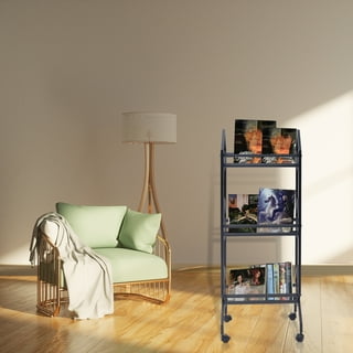 MONIPA 3 Tier Vinyl Record Stand Mobile Rack with Casters for Storage ...