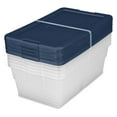 Sterilite Stackable 6 Quart Storage Box Container, Clear (30 Pack ...