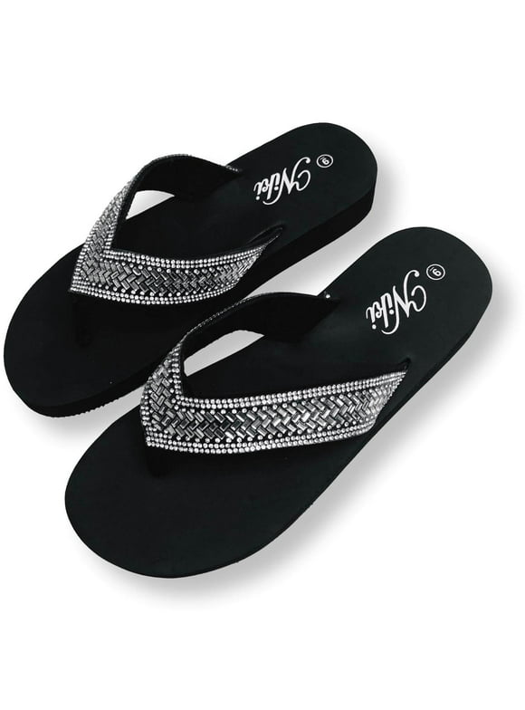 Rhinestone Flip Flops