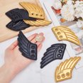 4 Pairs 2 Colors Cloth with Felt Shoe Decorations Shoe DIY Accessories ...
