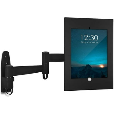 Mount-It! Secure iPad Wall Mount Enclosure Swing Arm for iPad 7 | White ...