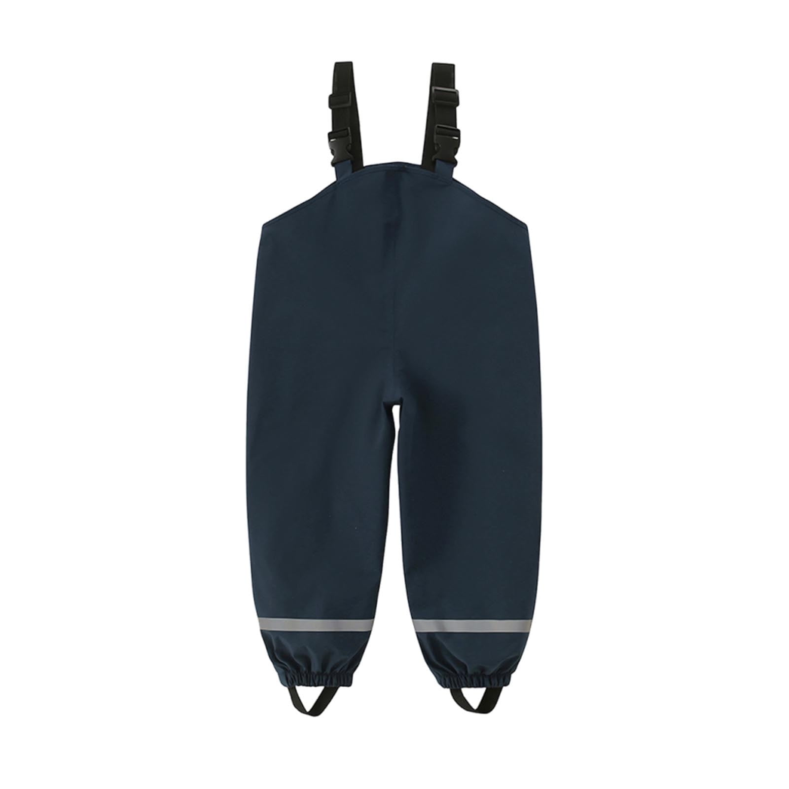 Click here for Ctreela Kids Waterproof Rain Pants With Suspenders... prices