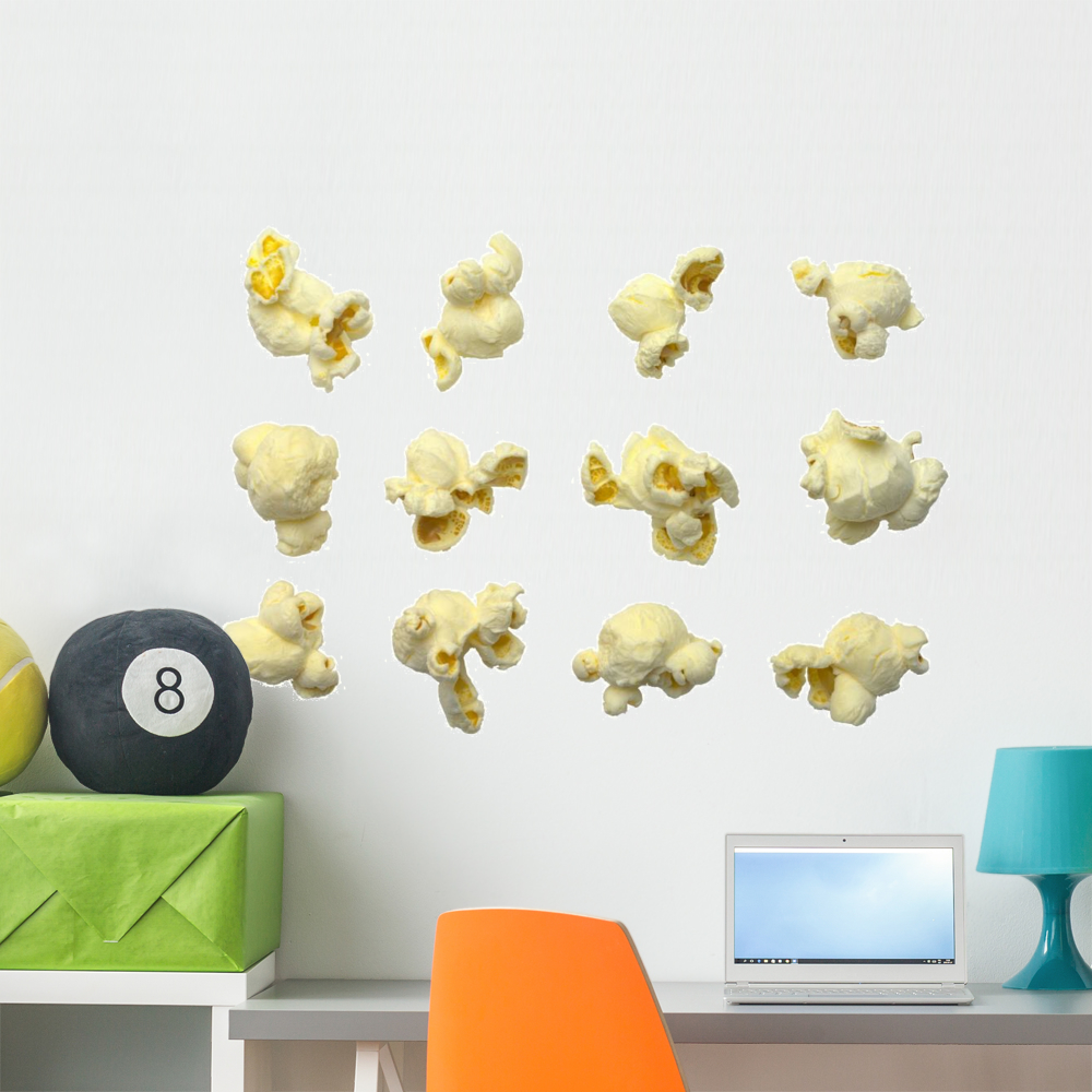 Popped Popcorn Wall Decal Sticker Set Wallmonkeys Peel and Stick ...