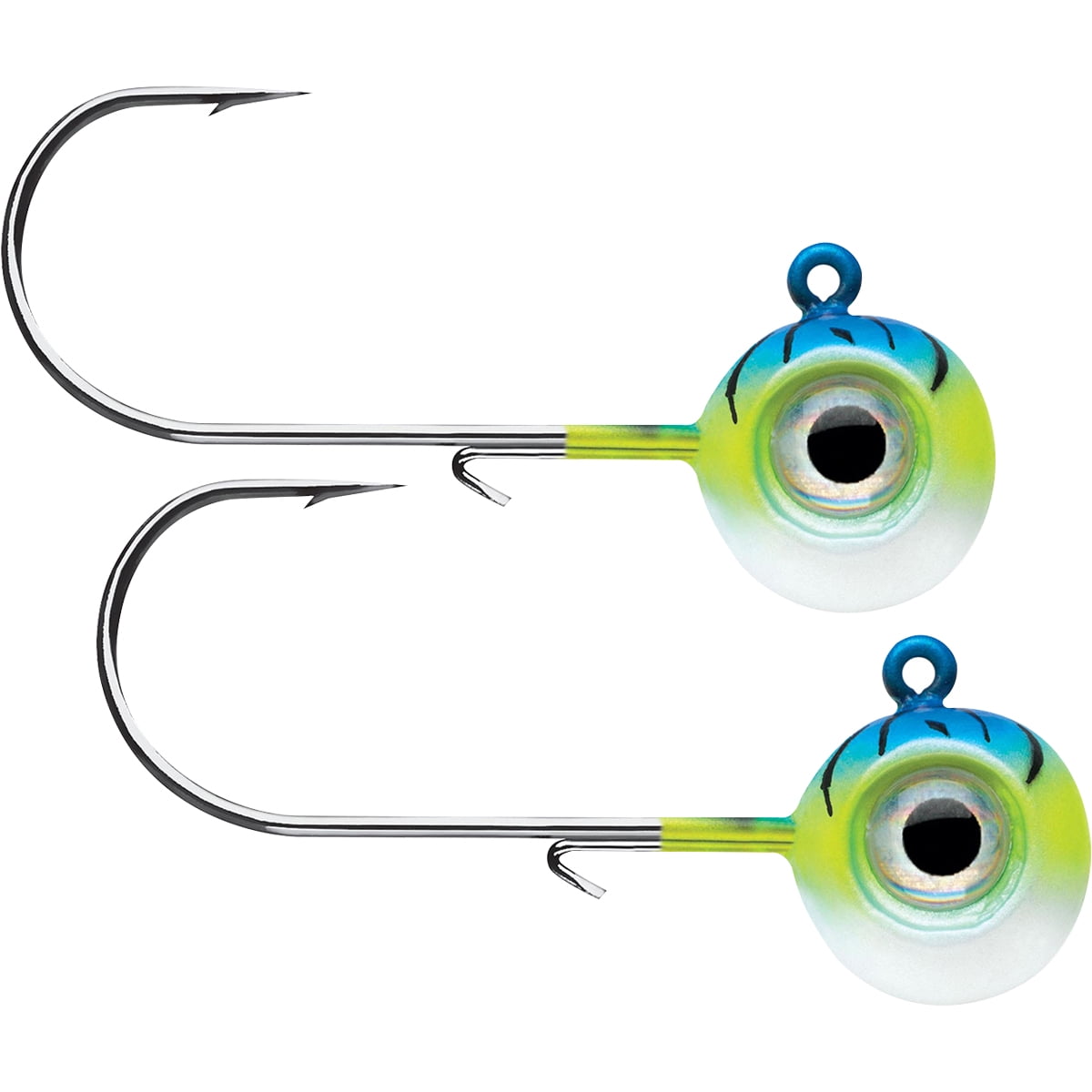 VMC 1/32 oz. Neon Moon Eye Jig - 2 Pack - Blue Fire UV - Walmart.com